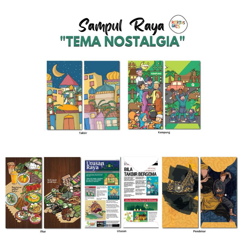 COMBO NOSTALGIA Sampul Raya duit raya 2024 | Shopee Malaysia