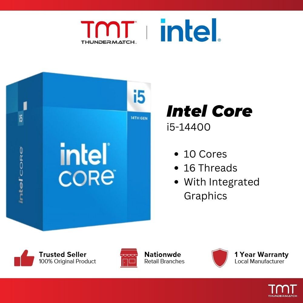 Intel i5-14400 i5-14400F 10 Core 16 Threads 14th Gen Processor | Shopee Malaysia