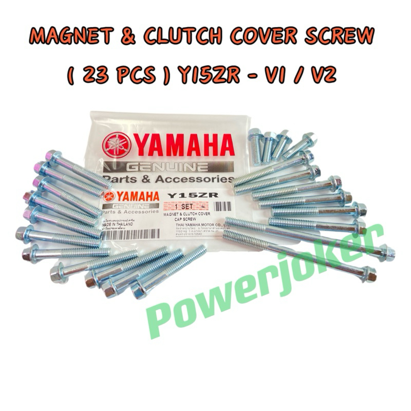 YAMAHA Y15ZR Y15 V1 V2 ( 23 PCS ) STANDARD SCREW MAGNET & CLUTCH COVER ...