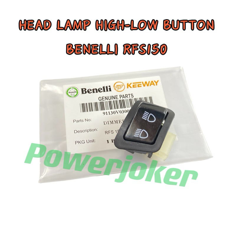 BENELLI RFS150i RFS150 i RFS 150 - HANDLE SWITCH HEAD LAMP HEADLAMP HI ...