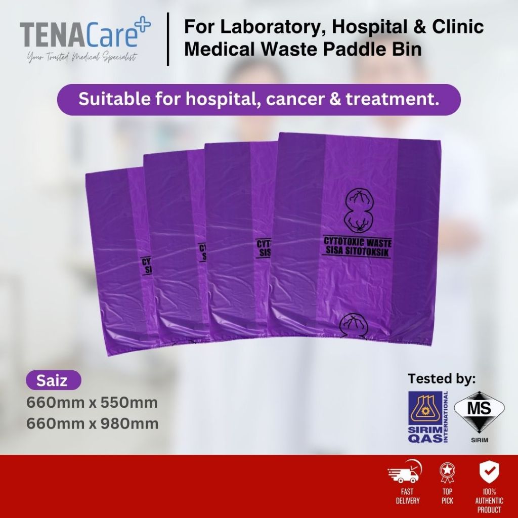 Cytotoxic Purple Biohazard Waste Bag [Per Piece] | Shopee Malaysia