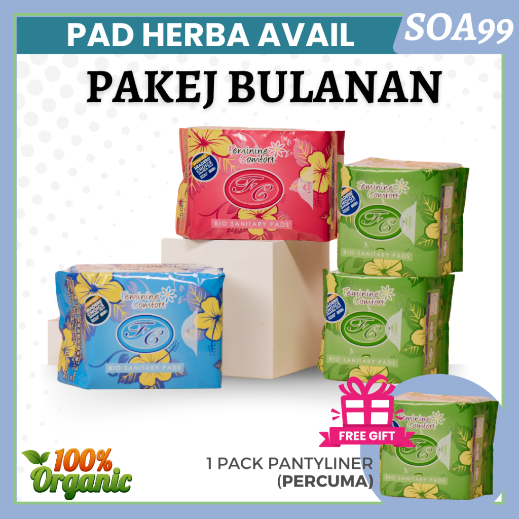 (100% ORIGINAL) AVAIL SANITARY PADS - PAKEJ BULANAN > 2+1 FREE ...