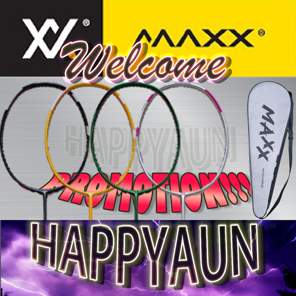 MAXX MAXXAHOLIC BADMINTON RACKET (100% ORIGNAL ) | Shopee Malaysia