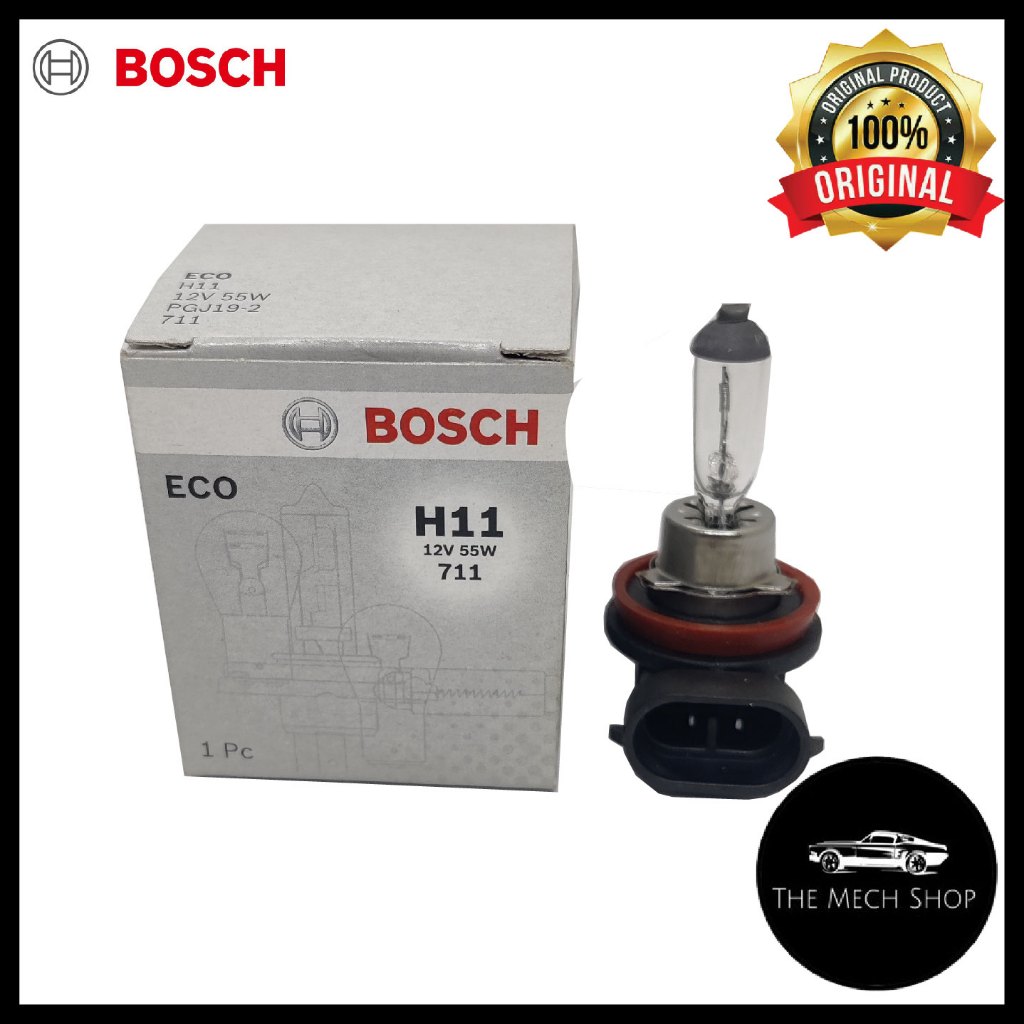 (100% Original) Bosch H11 12v 55w HeadLamp Light Halogen Bulb Perodua ...