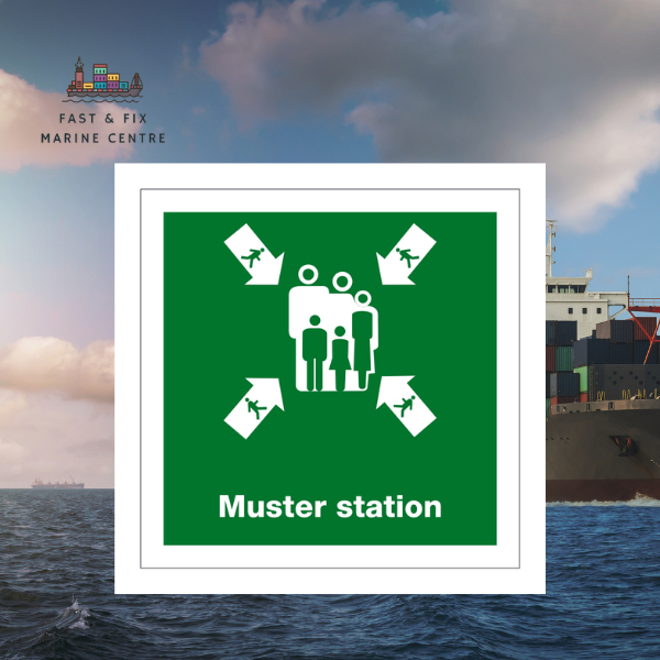 MUSTER STATION WITH TEXT (150MM X 150MM) ( IMPA CODE: 334941) | Shopee ...
