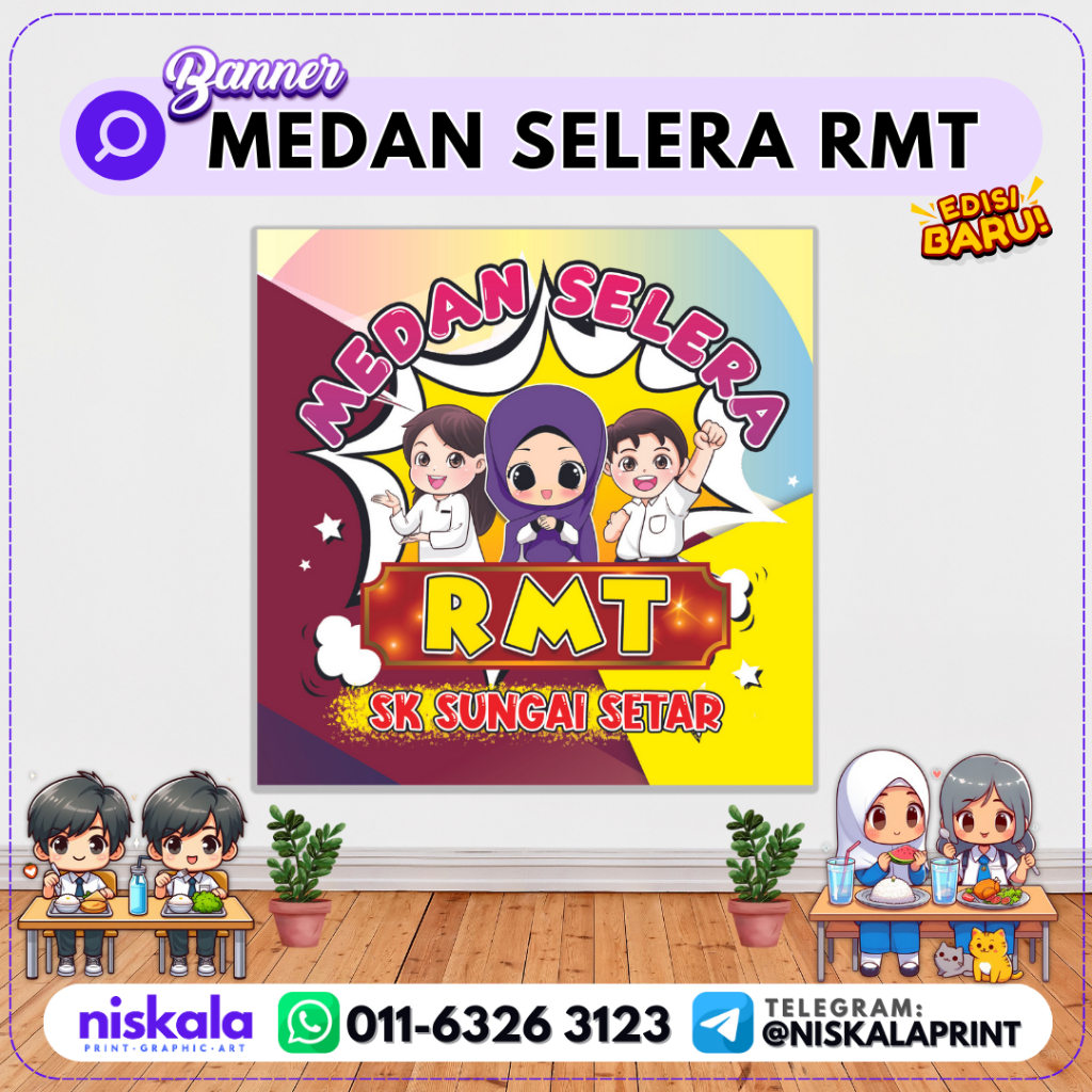 [ KANTIN / RMT ] Banner Medan Selera RMT | Rancangan Makanan Tambahan ...