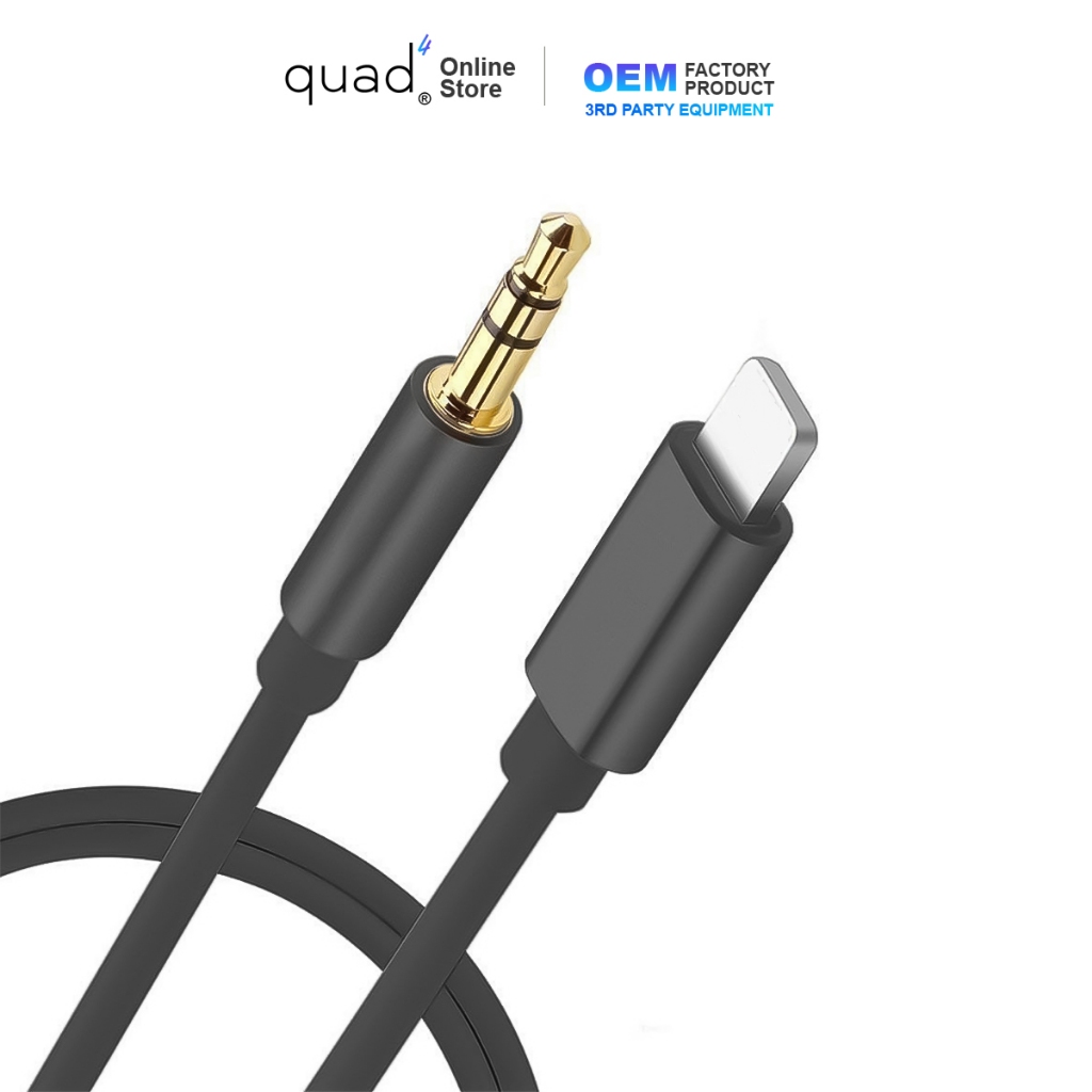 iP L 8 Pin to 3.5mm Male Aux Audio Cable Gold Plated for Speaker / Car ...