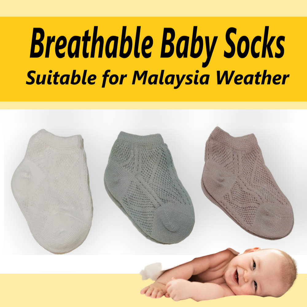 Newborn Baby Socks Sarung Kaki Bayi Baru LahirKid Plain Tight Cotton ...