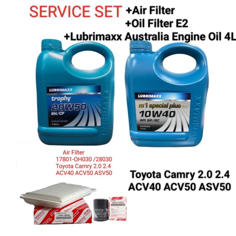 Toyota Camry 2.0 2.4 ACV40 ACV50 ASV50 (Lubrimaxx 10W40 Engine Oil 4L ...