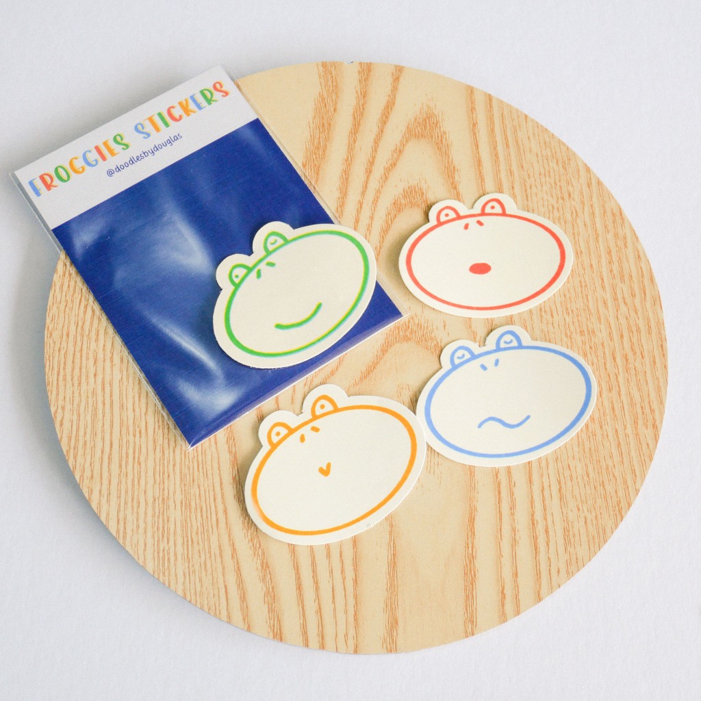 Froggies Expression Sticker Pack (doodlesbydouglas) | Shopee Malaysia