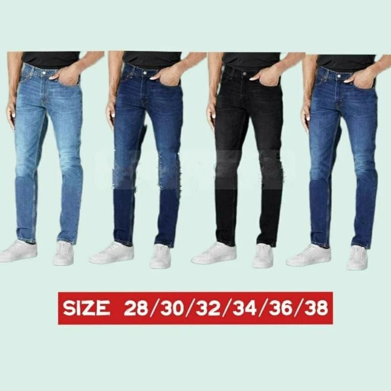 🔥💥MEN'S SELUAR DENIM (zip) STRAIGHT CUT🎉READY STOCK🎉 | Shopee Malaysia