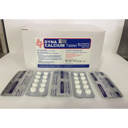 Dyna Calcium Tablet 1 x 10's tablets (1 strip) | Shopee Malaysia