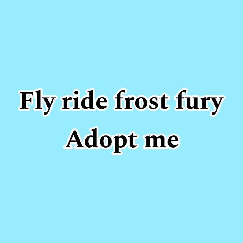 Adopt me toy pets fly ride frost fury | Shopee Malaysia
