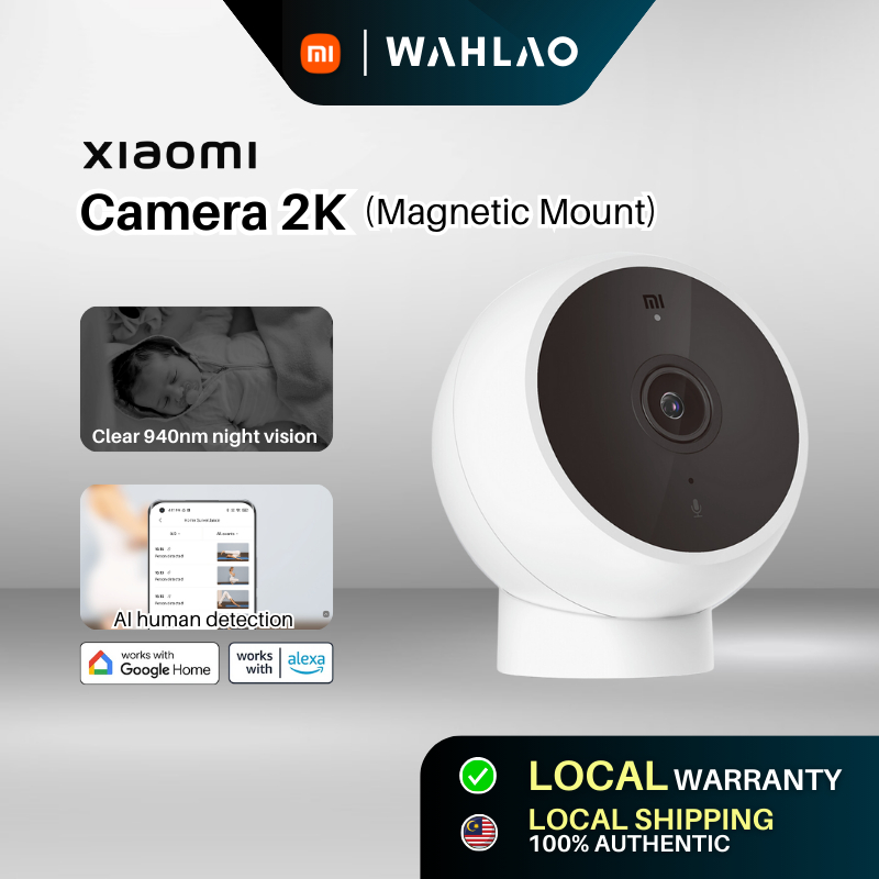 Xiaomi Mi Smart Home Camera 2K 1296P (Magnetic Mount) Night Vision ...