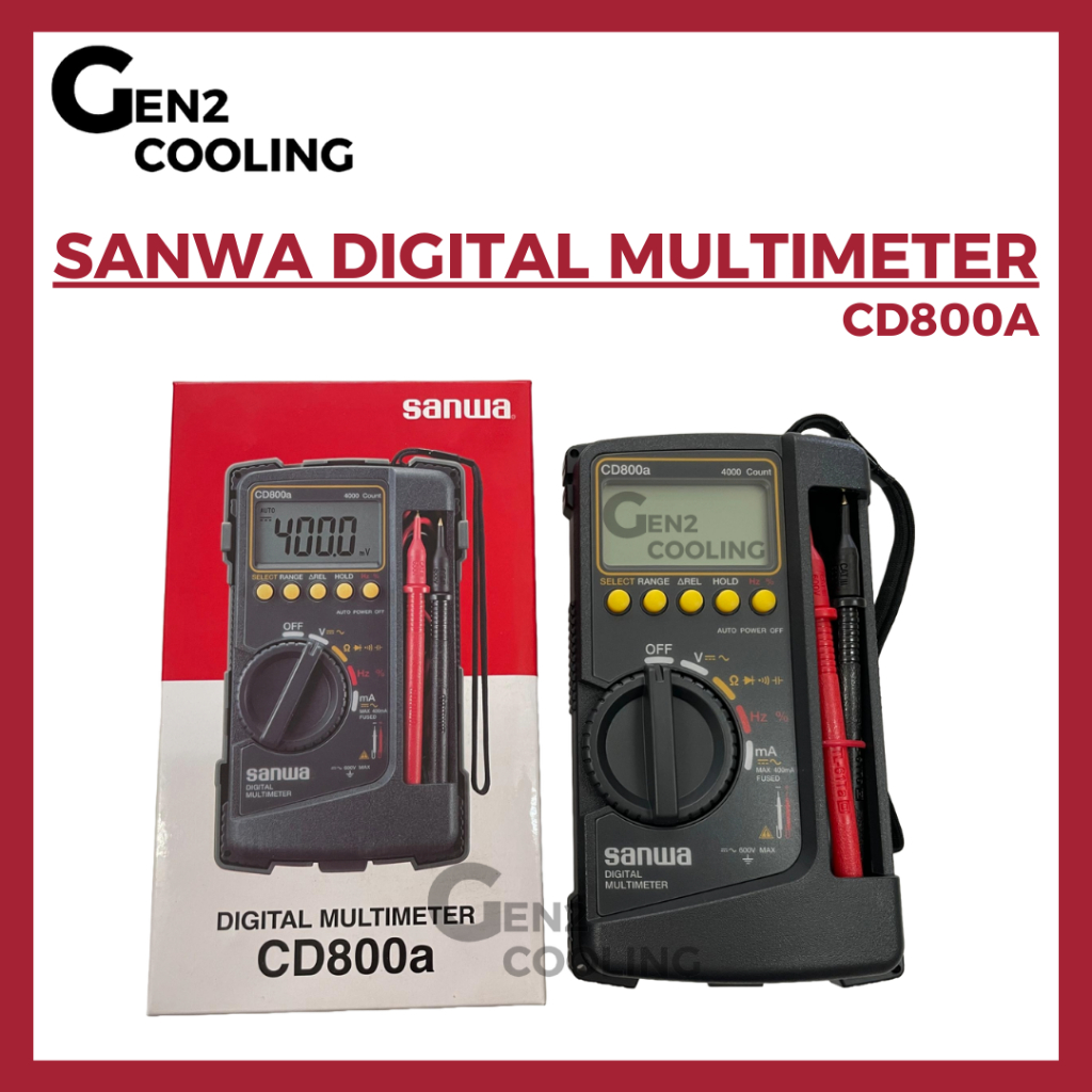 [ORIGINAL] SANWA Digital Multimeter CD800A | Shopee Malaysia