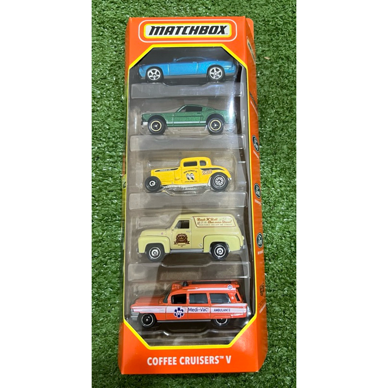 Matchbox MBX 2024 5-Pack Coffee Cruisers V (Dodge Challenger,Ford ...
