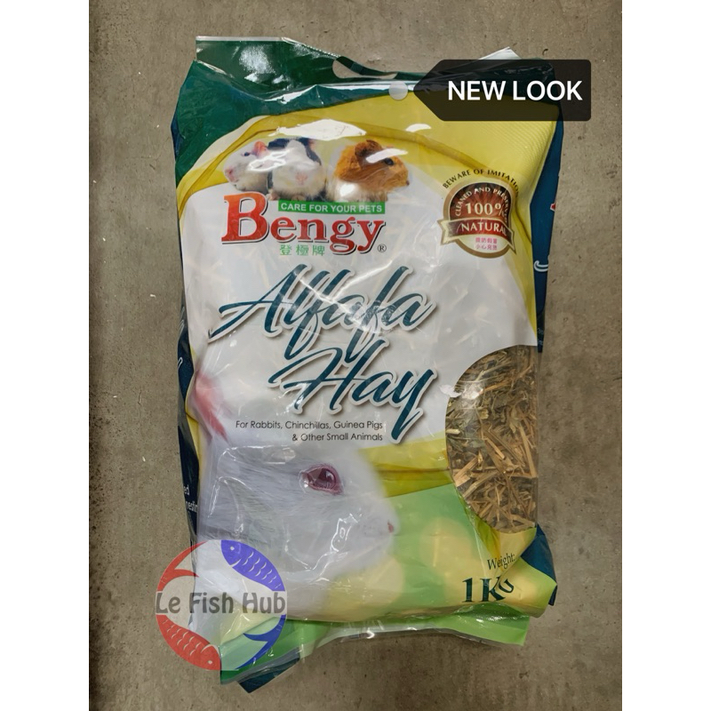 BENGY ALFALFA HAY 1KG | RUMPUT KERING ARNAB 🐰, GUINEA PIG & HAMSTER 🐹 ...