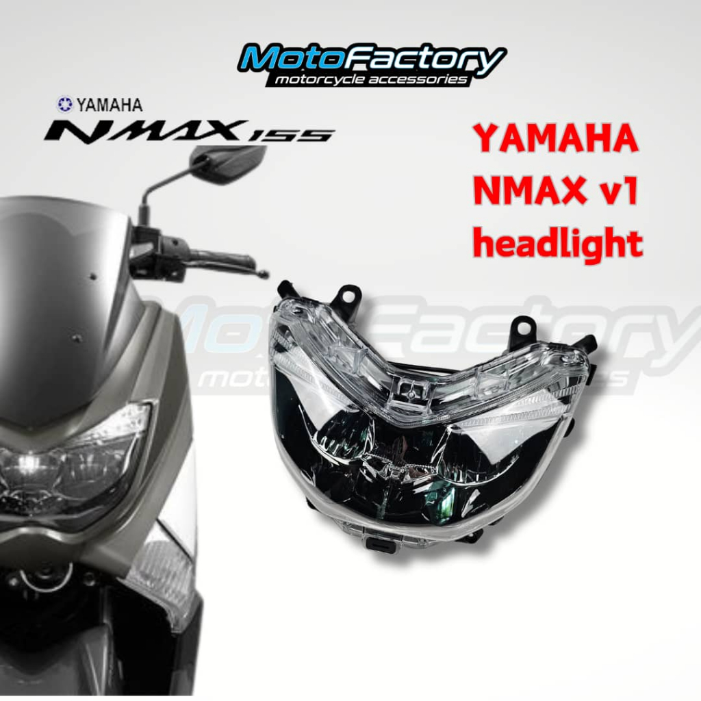 YAMAHA NMAX V1 NMAX155 V1 LED HEAD LAMP HEADLIGHT LAMPU DEPAN #READY ...
