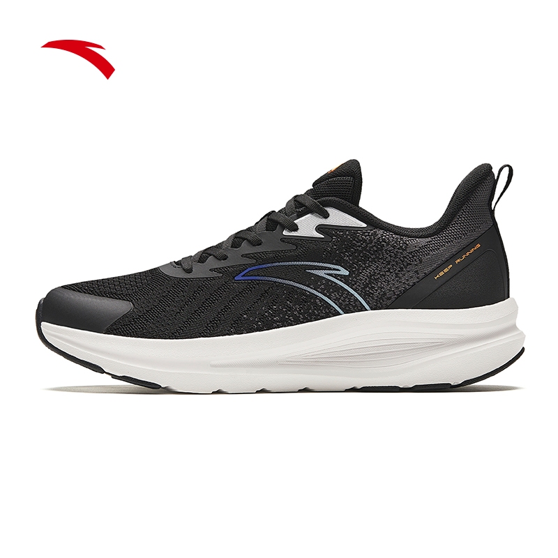 ANTA Men FLOW RUNNING SHOES 812345538-4 Black/Grey (Kasut Larian ...