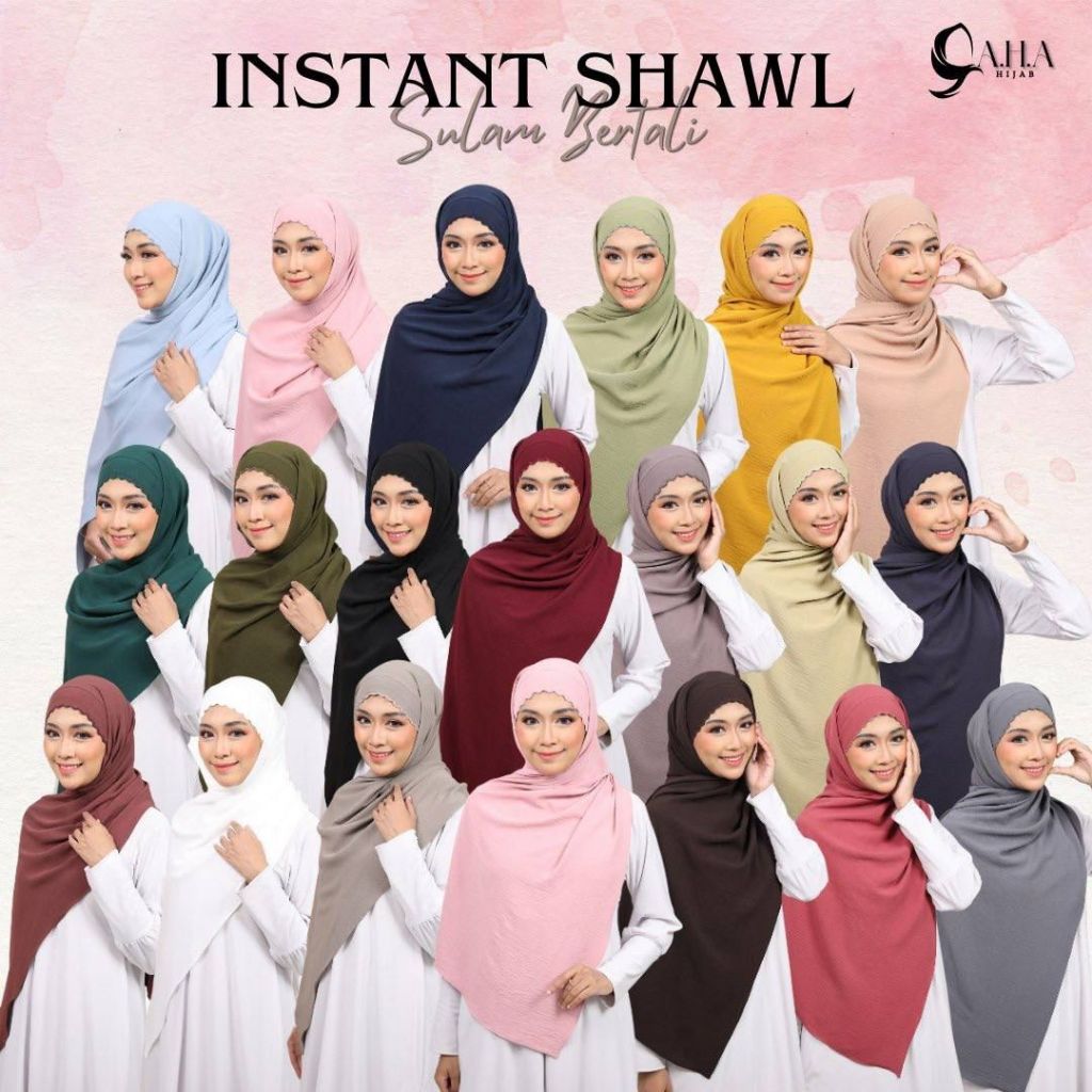 Ironless shawl sulam 2 meter flowy plain labuh cey crepe | Shopee Malaysia