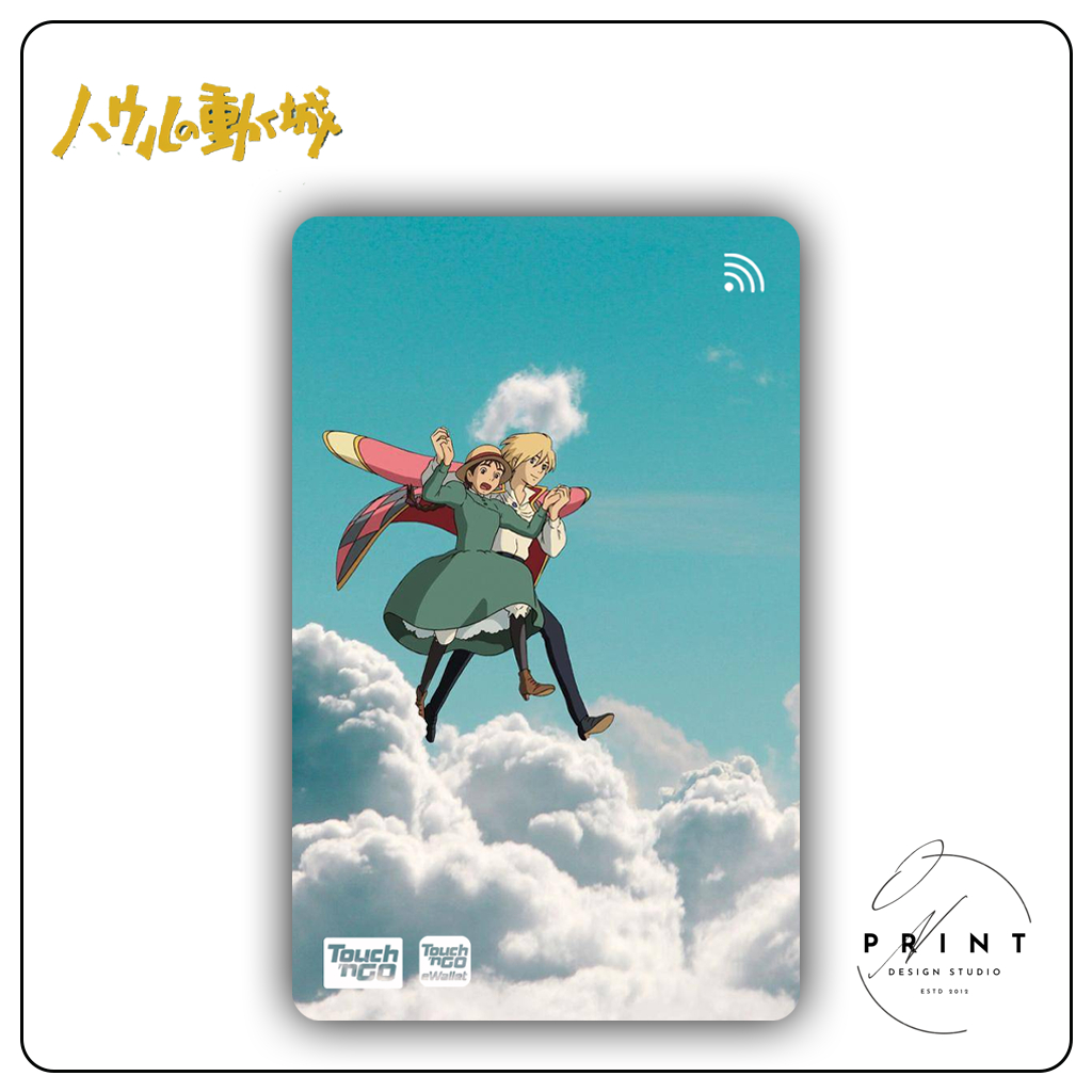 [Howl's Moving Castle] High Quality - Tng / Touch n Go Card Sticker ...