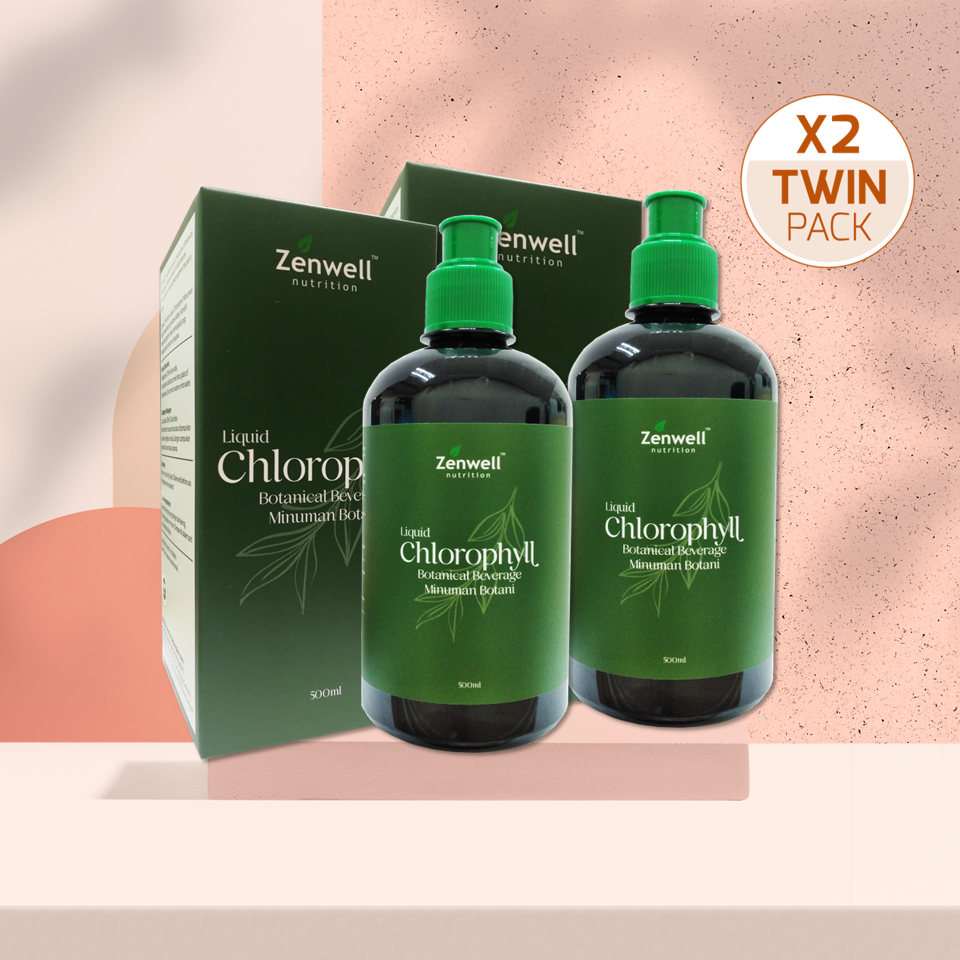 (Twin Pack) Zenwell Nutrition Liquid Chlorophyll Mulberry Leave ...