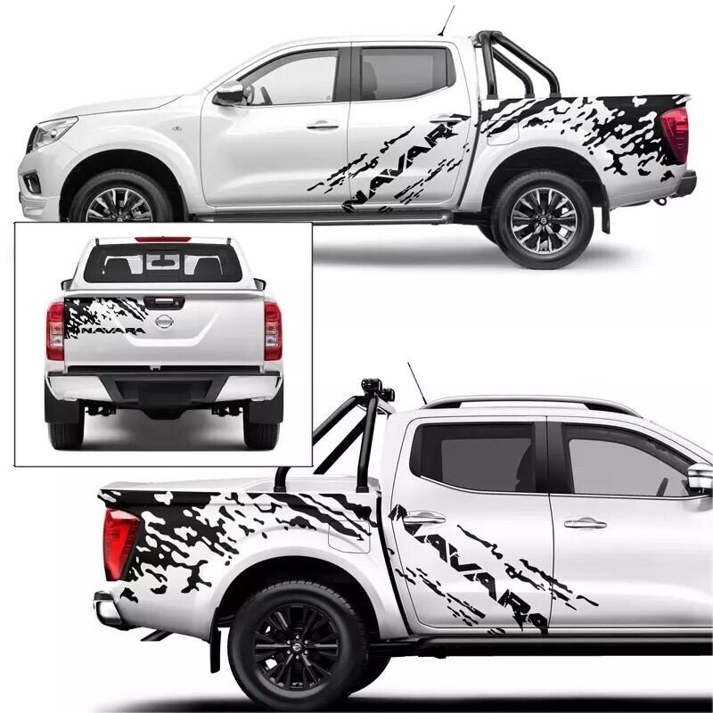 Ready Stock)1 set 3pcs Nissan Navara Car Body Vinyl Decal Sticker ...
