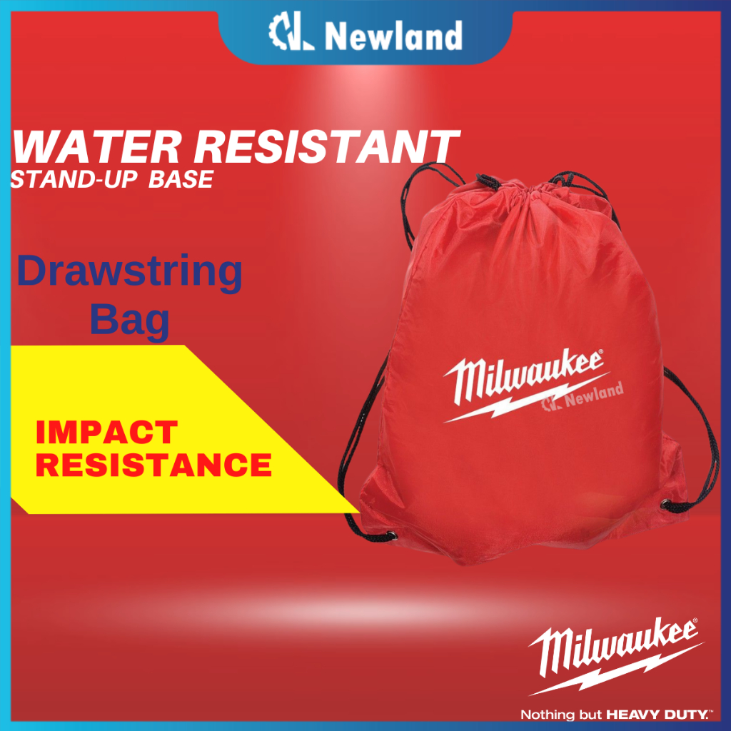 Milwaukee Drawstring Bag / Beg | Shopee Malaysia
