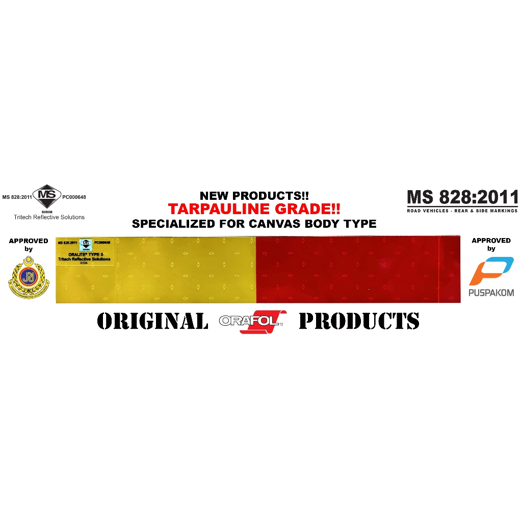 NEW!! TYPE 5 (TARPAULIN STICKER/SPECIALISED FOR CANVAS BODY TYPE ...