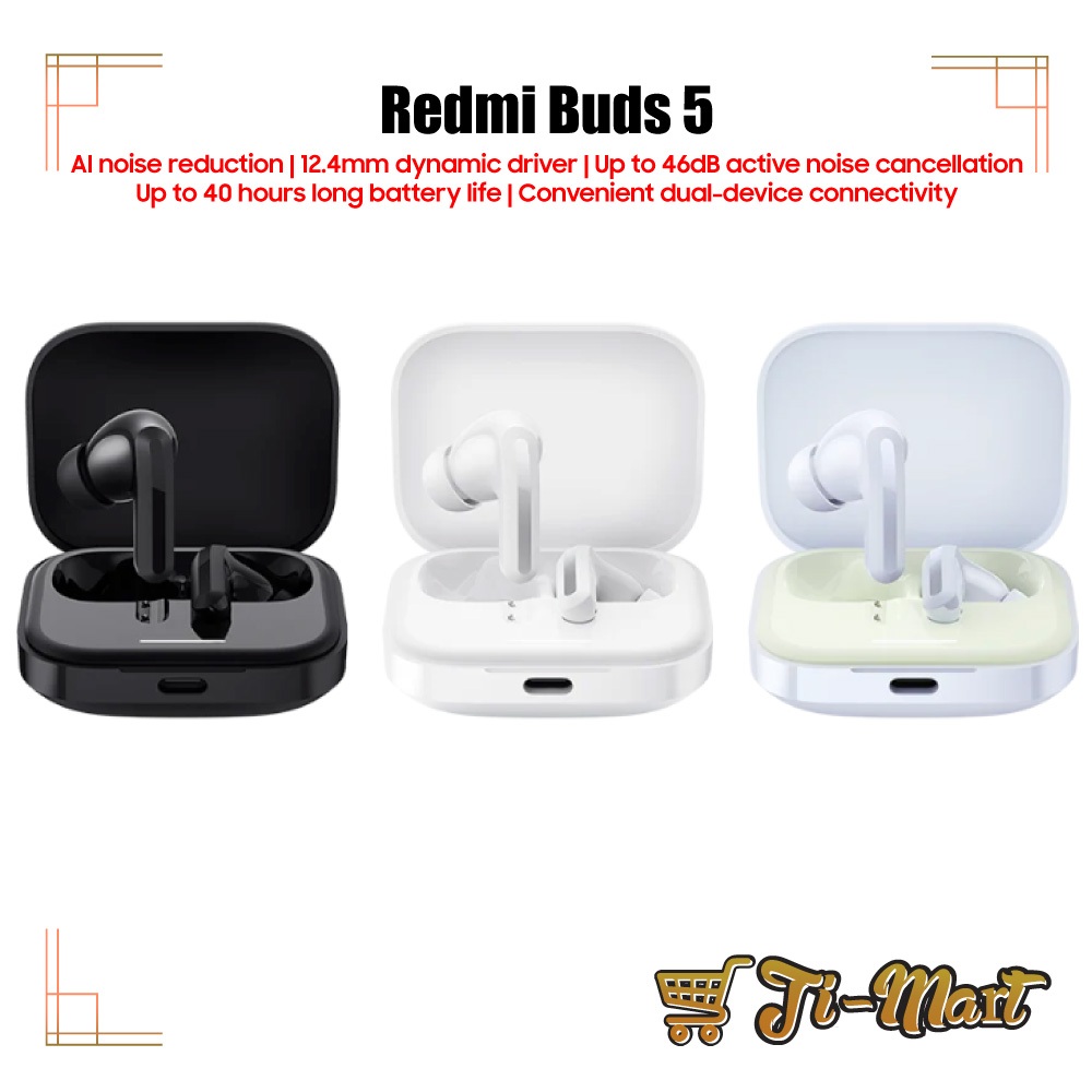 [MY Set] Redmi Buds 5 [Dual Device Connection | 12.4mm dynamic driver ...