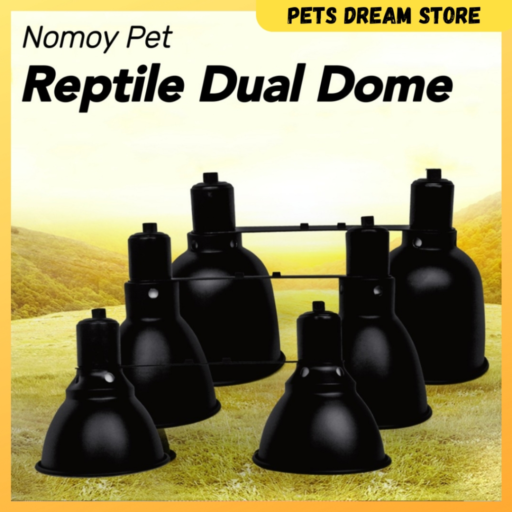 Reptile Dual Dome Light Fixture Nomoy Pet reptile combo light dome UVB ...