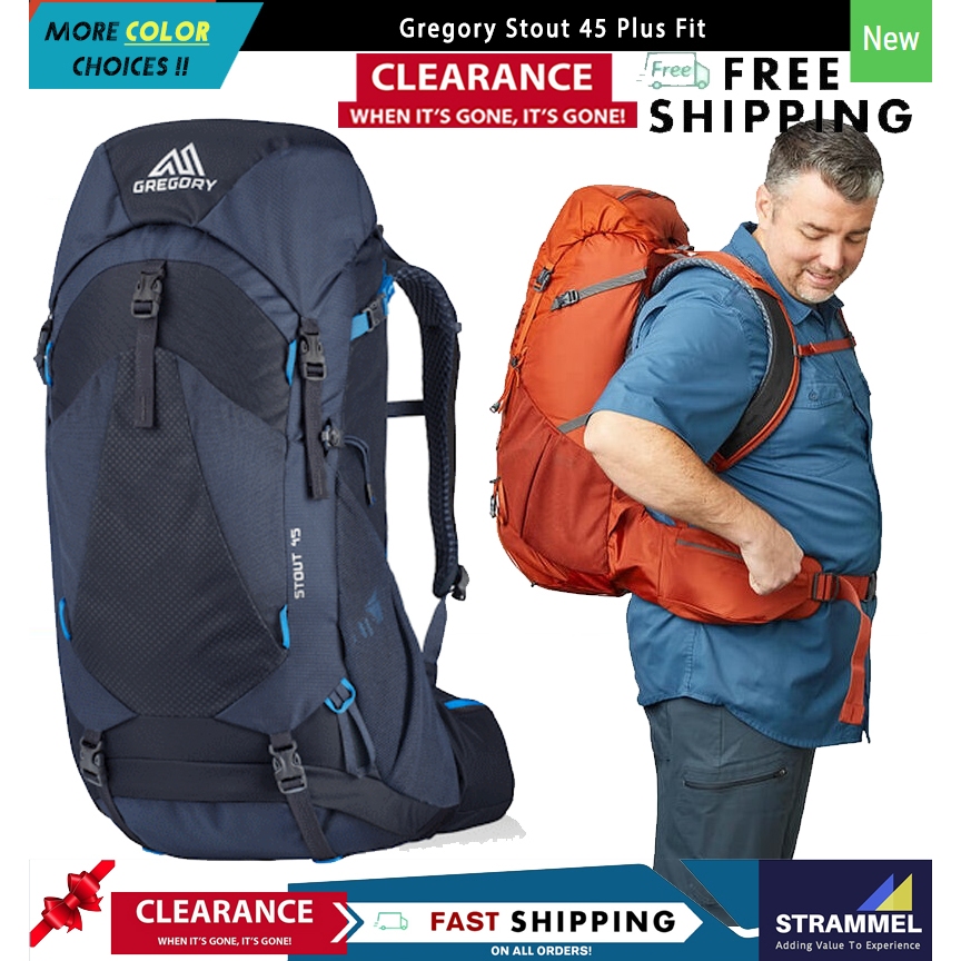 [100% ɑuthentic] Gregory Stout 45 Plus Size Fit Backpack Bag For Hiking ...