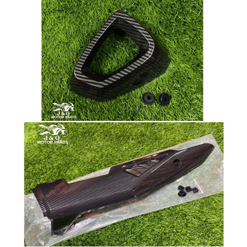 RS-X RSX RSX150 EXHAUST COVER & MUFFLER END CAP CARBON | Shopee Malaysia