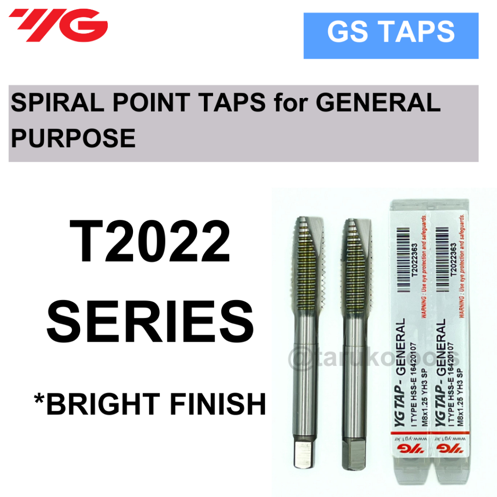 100% Original YG-1 GS Taps HSS Machine Taps for General Purpose T2022 Series | Shopee Malaysia