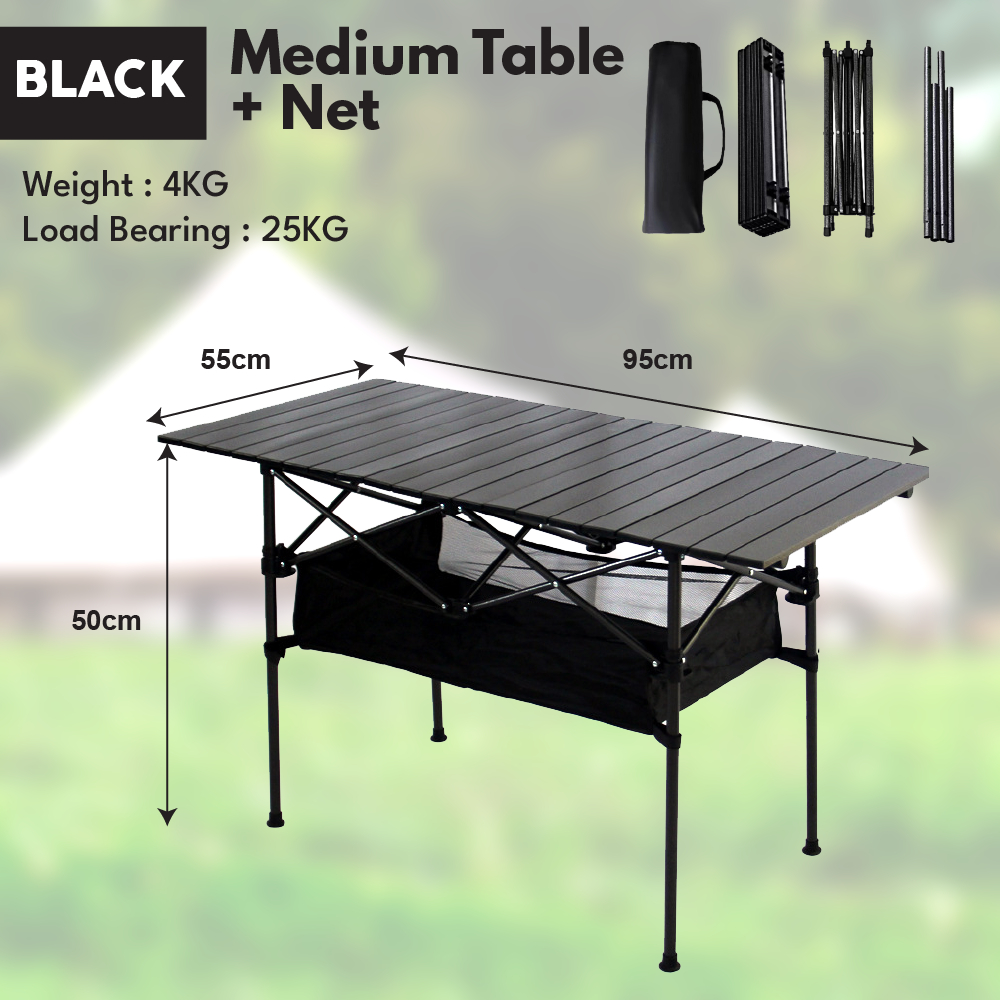 Das Nature™ Meja Lipat Camping Table set Portable Outdoor Foldable Meja ...