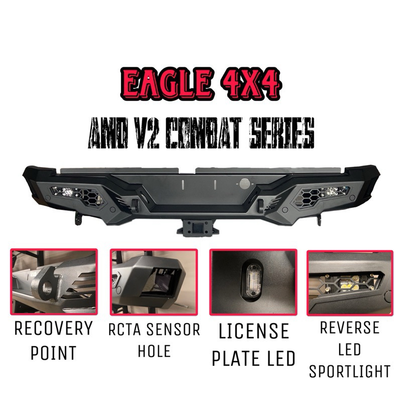 EAGLE 4X4 MITSUBISHI TRITON MQ HDX ATHLETE 2015 - 2024 AMD B19 REAR BAR ...