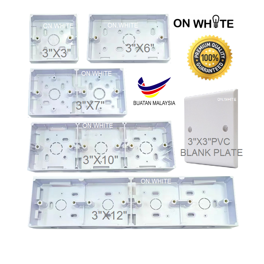 PVC BASE NUT BOX 3x3, 3x6, 3x7, 3x10, 3x13 Wira /TP Pvc Nut Box ...