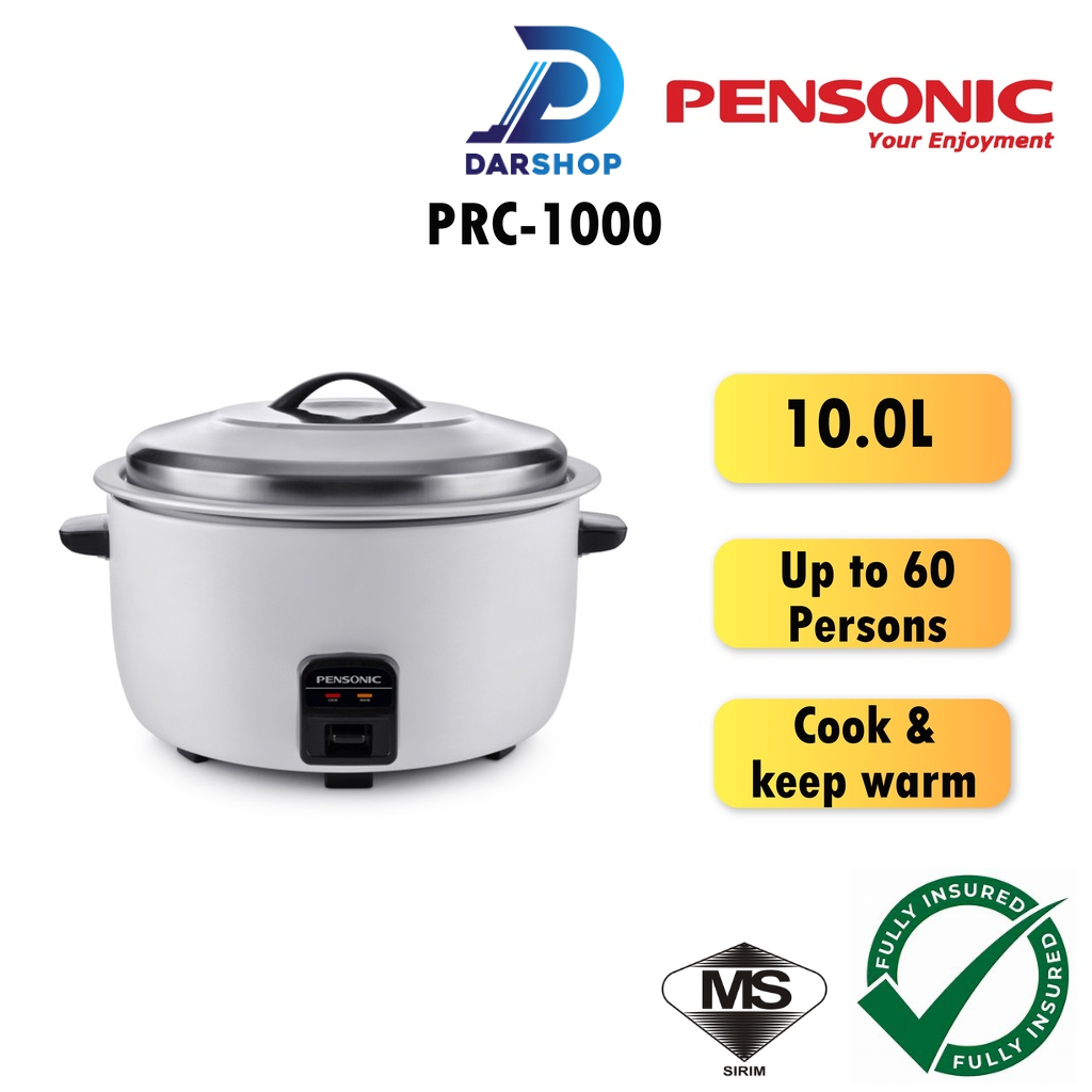 Pensonic Commercial Electric Rice Cooker 10L Periuk Nasi Elektrik Besar 电饭煲 電飯鍋 PRC-1000 ...