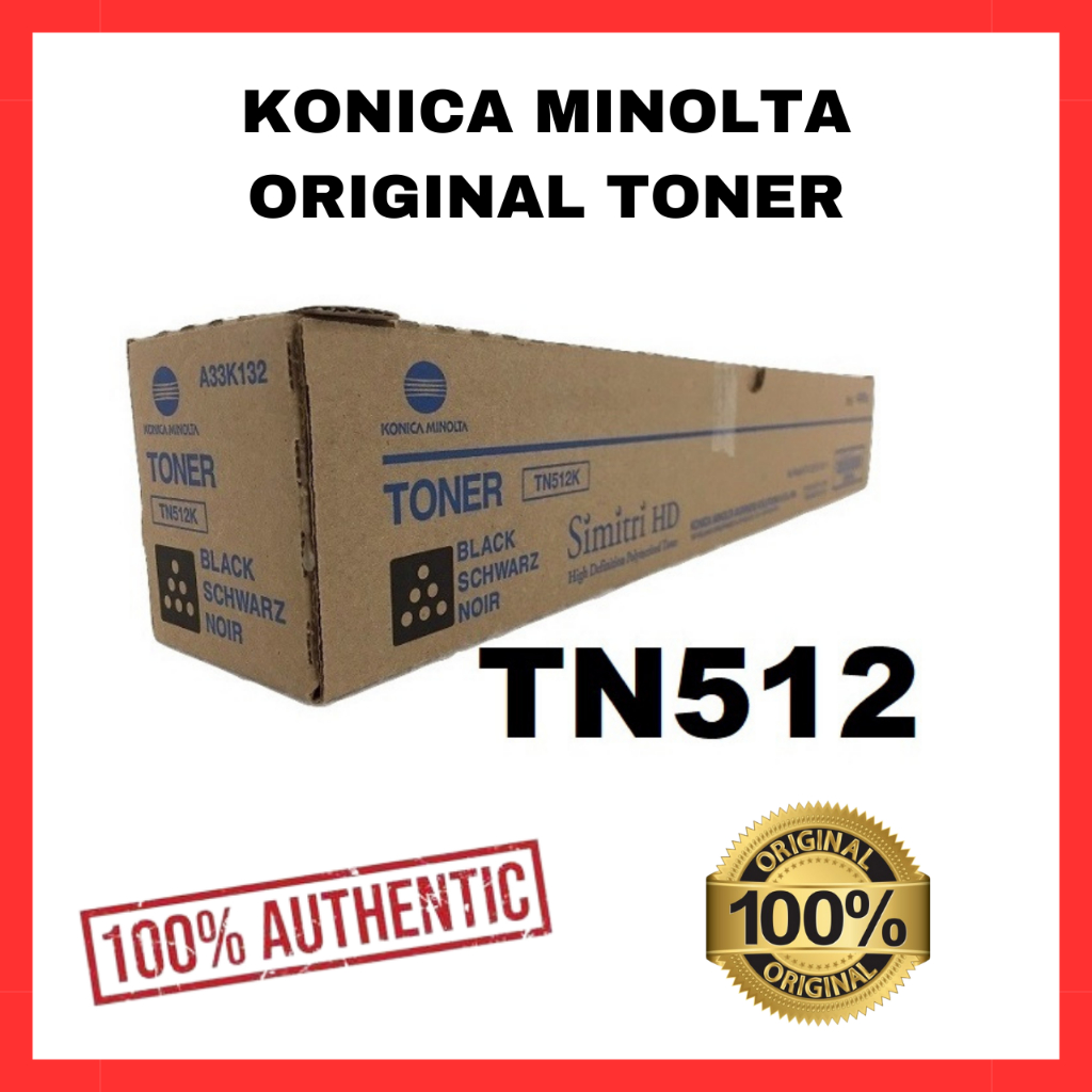TONER KONICA MINOLTA TN512 ORIGINAL C454e C454 C224e C554e C284e | Shopee Malaysia