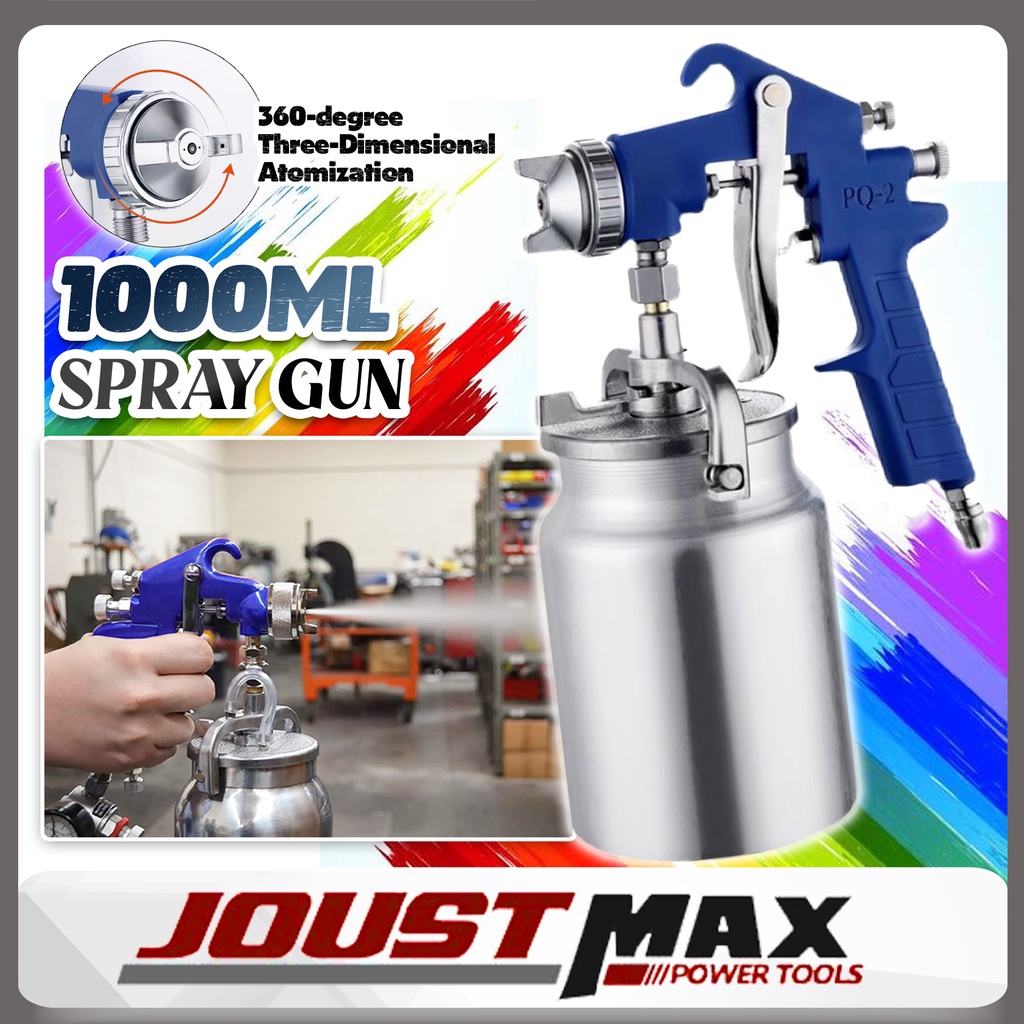 1000ML Paint Spray Gun Car Spray Paint Penyembur Cat Kereta Spray Mesin ...