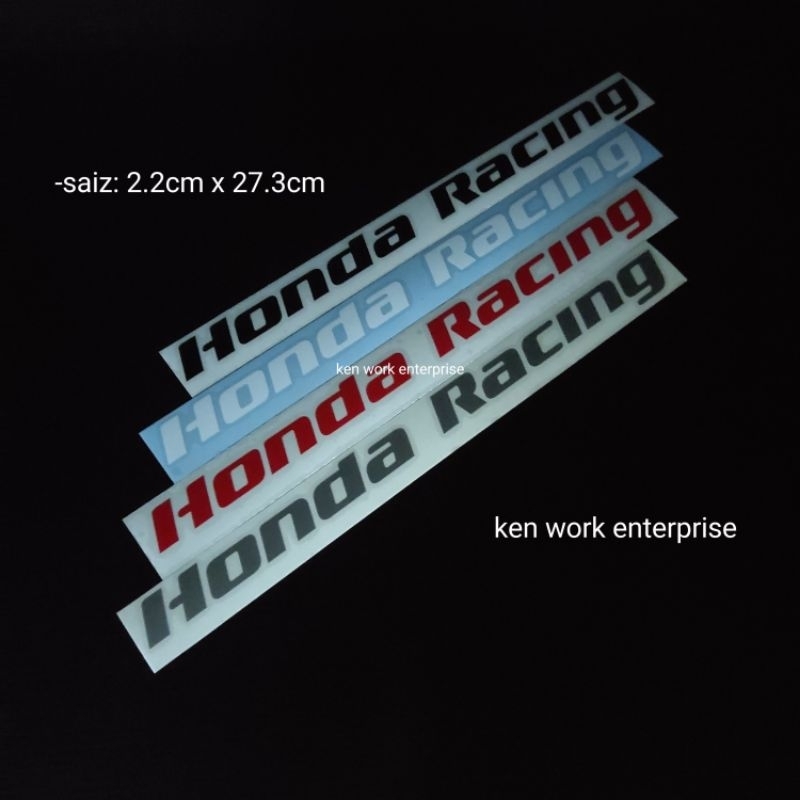 sticker honda racing car sticker | Shopee Malaysia