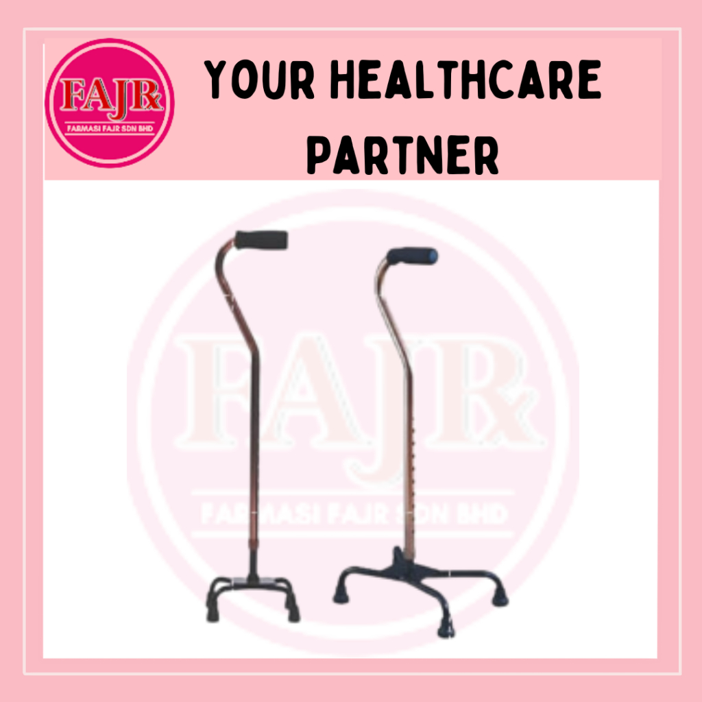 QUAD CANE WALKING SUPPORT (WIDE BASE / NARROW BASE) | Shopee Malaysia