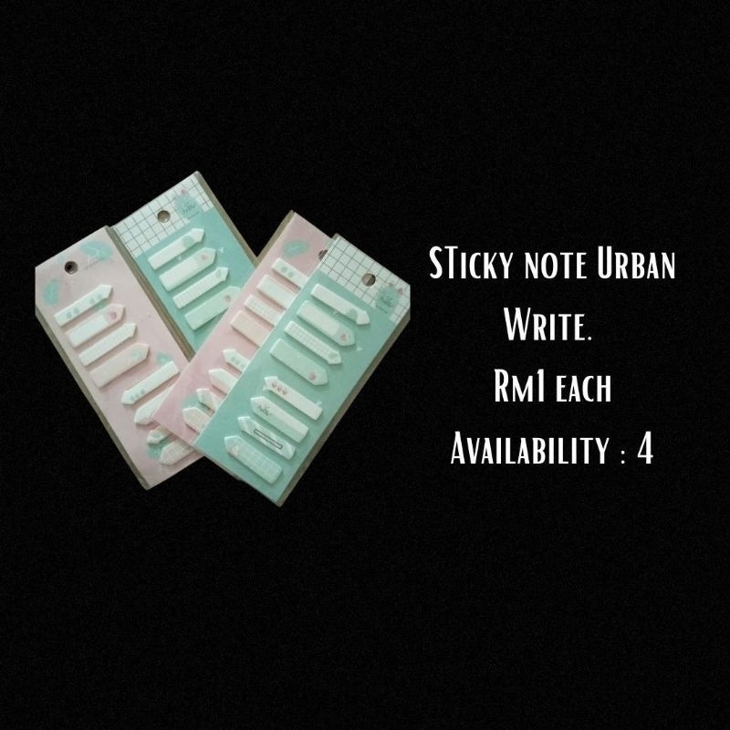 STICKY NOTE URBAN WRITE | Shopee Malaysia