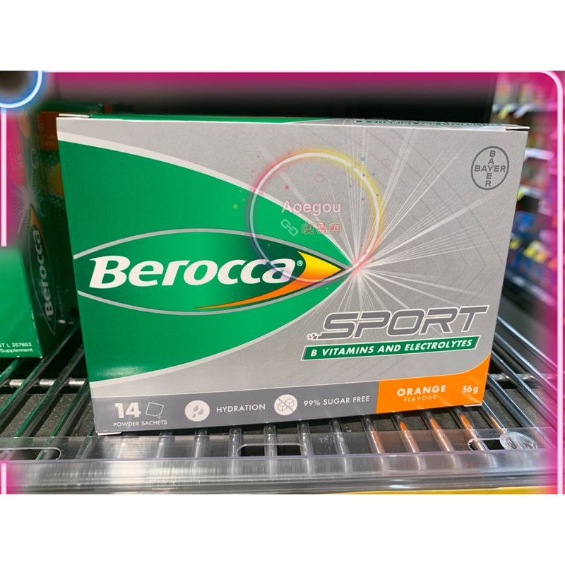 Berocca Sport B Vitamins & Electrolytes Orange Flavour 14 Powder ...