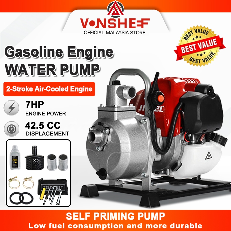 [100% Original] 2-Stroke Petrol Engine Water Pump | TurboPUMP | 7HP ...