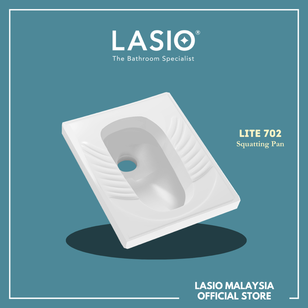 LASIO Ceramic Squatting Pan Bathroom Water Closet LITE 702 | Shopee ...