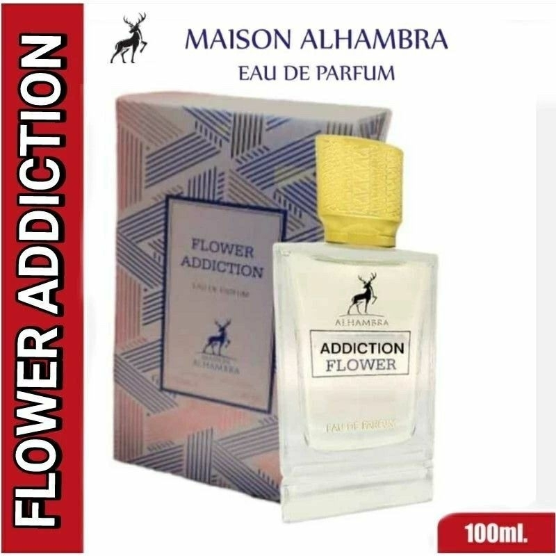 ★FLOWER ADDICTION BY MAISON ALHAMBRA ORIGINAL 100 ML PERFUME UNISEX ...