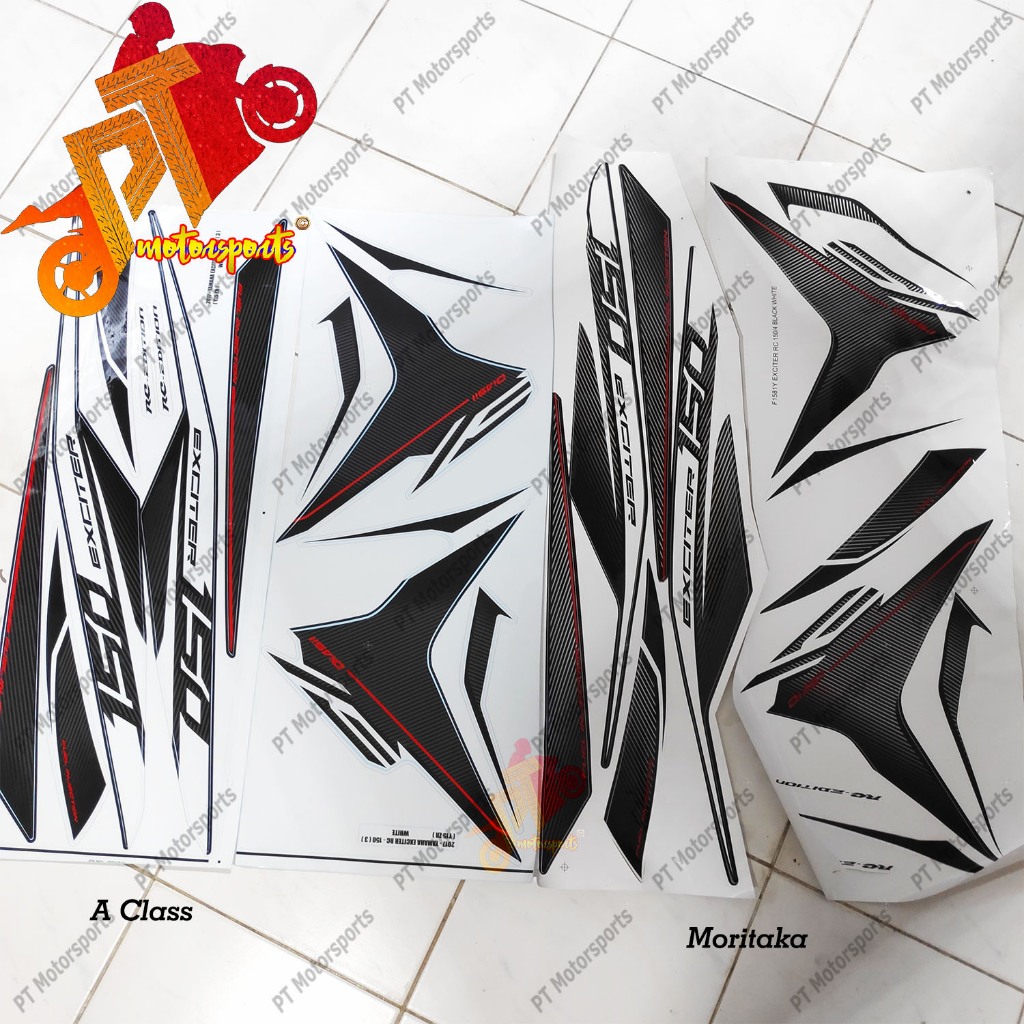 Y15 Y1ZR Bodt Stripe Sticker RC Edition A class Moritaka RC White Black ...