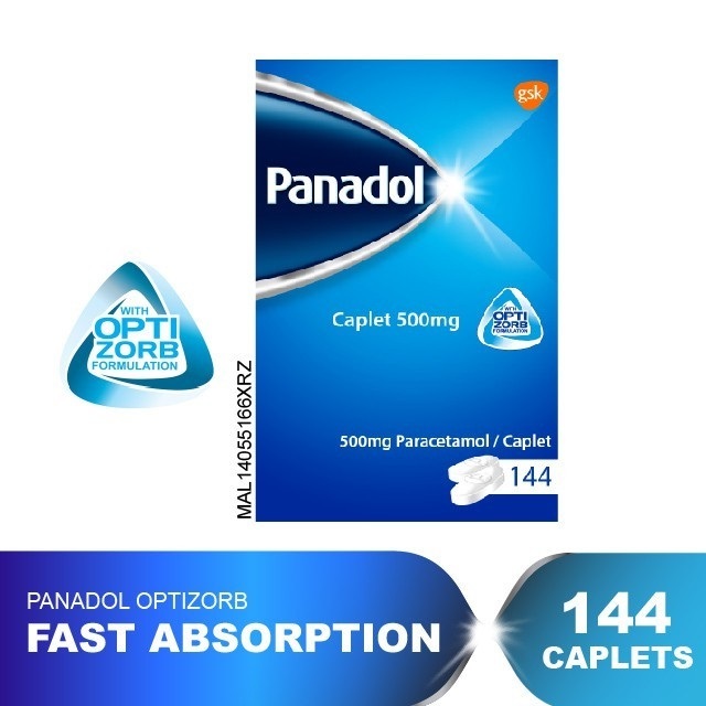 PANADOL OPTIZORB 144CAPLETS WHOLESALE OUTER BOX (PAIN RELIEF / FEVER ...