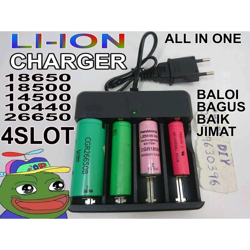 Universal intelligent smart 4 slot 18650 solar 18350 26650 14500 10440 ...